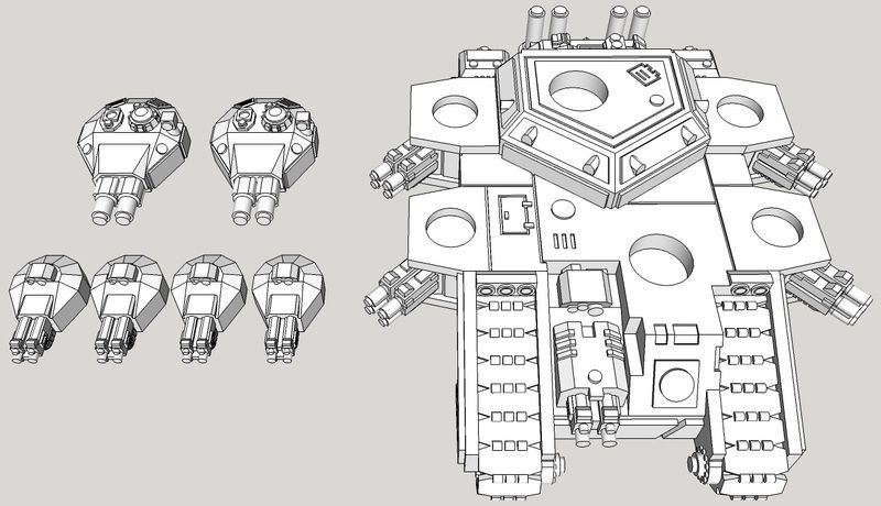 [TMP] "Another 6mm Superheavy Sci-Fi Tank -- the StormMallet" Topic